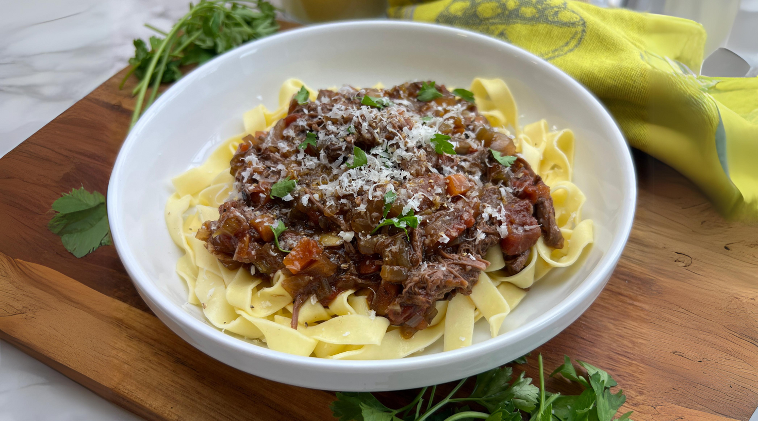 Slow Cooker Beef Ragu Recipe | Archer Kitchen