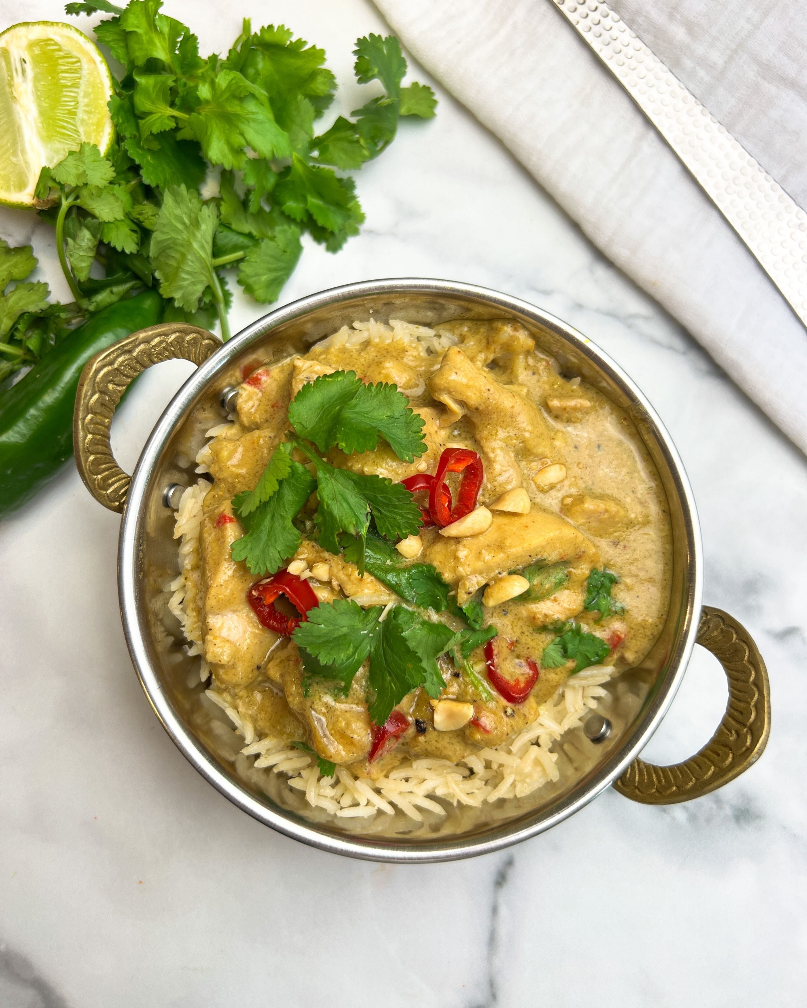 Slow Cooker Creamy Chicken Satay Curry Recipe | Archer Kitchen