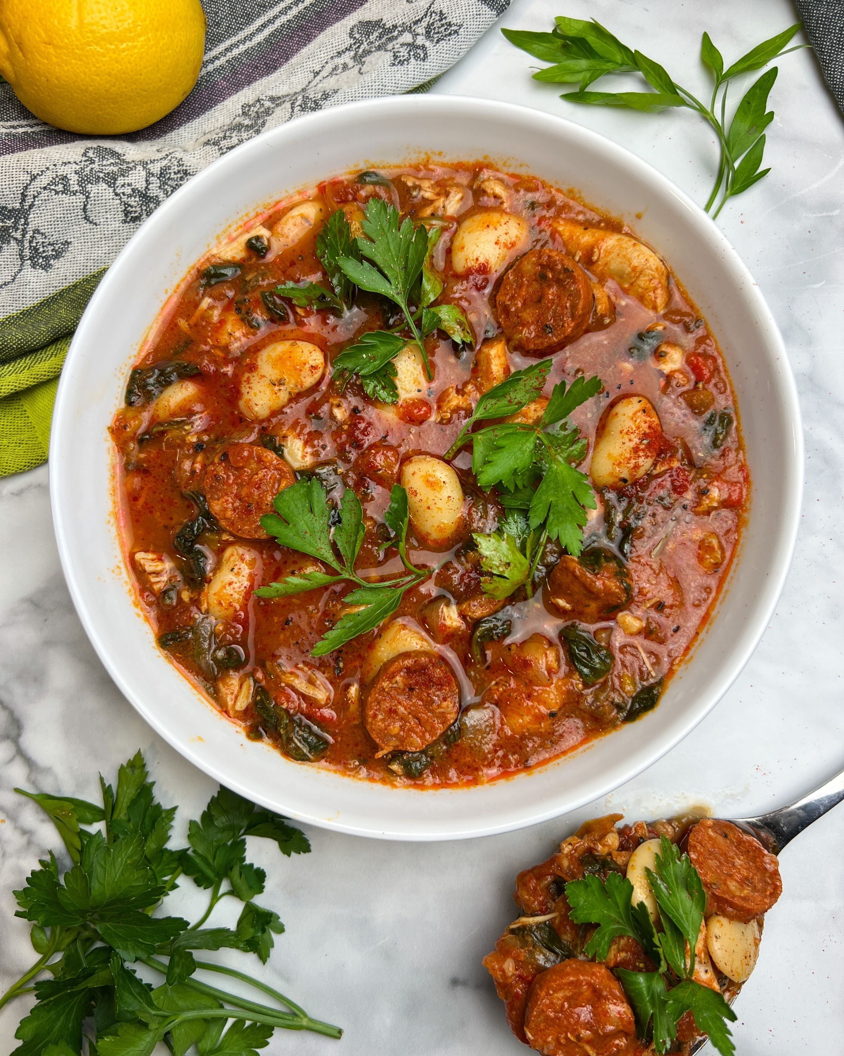 Slow Cooker Spanish Chicken & Chorizo Stew Recipe | Archer Kitchen